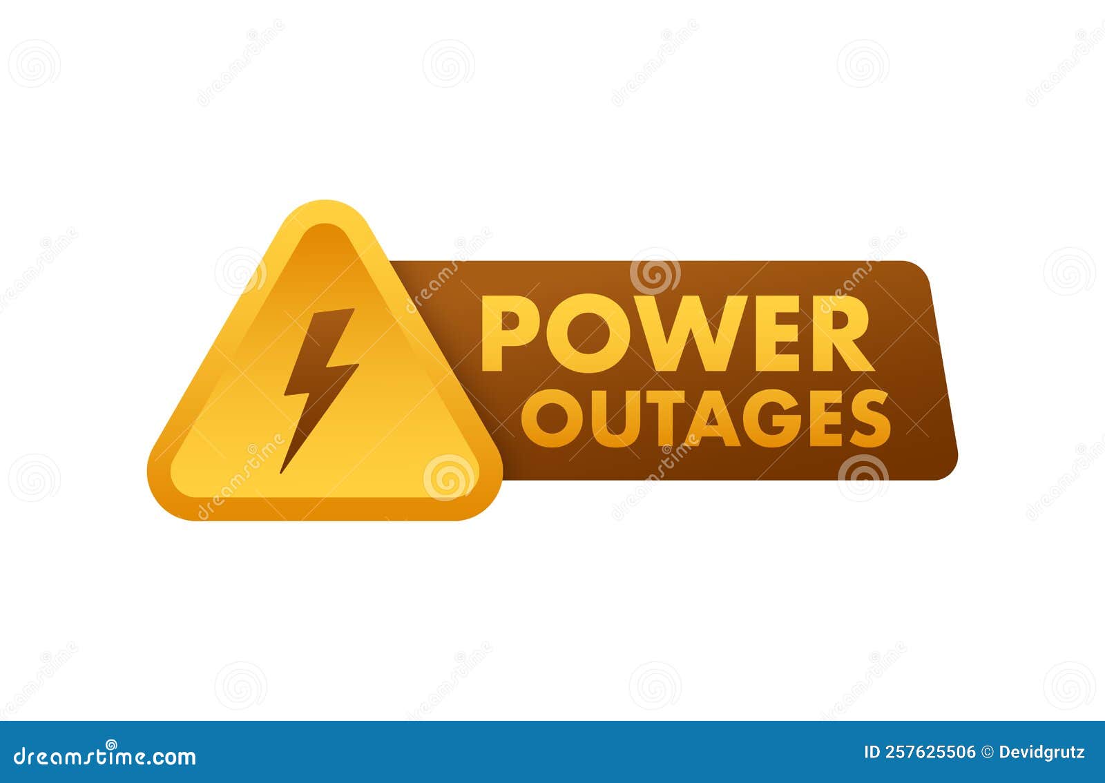 Power Outages. Badge, Icon, Stamp, Logo. Vector Illustration. Stock ...