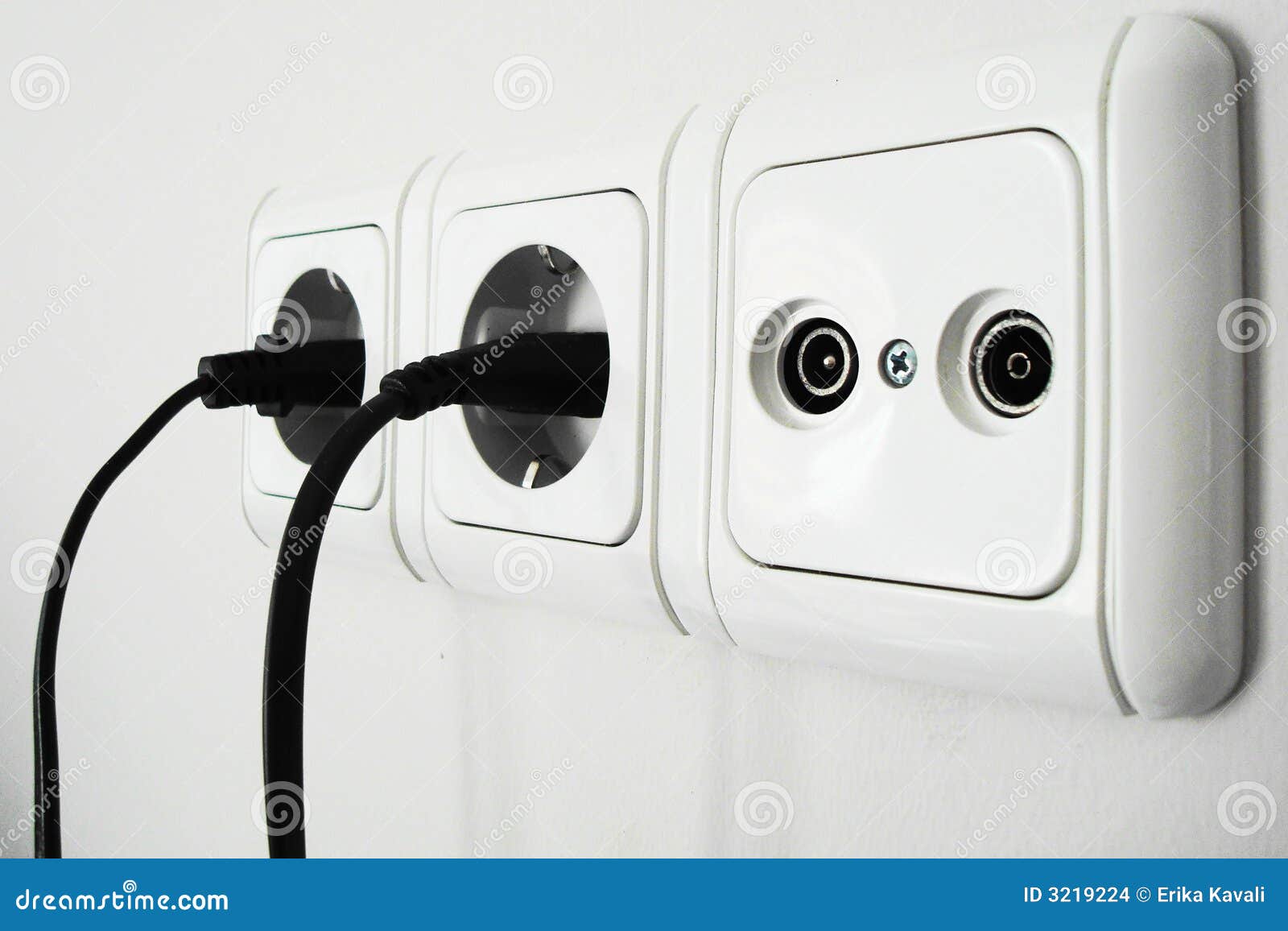 Power outlet stock photo. Image of electricity, white - 3219224
