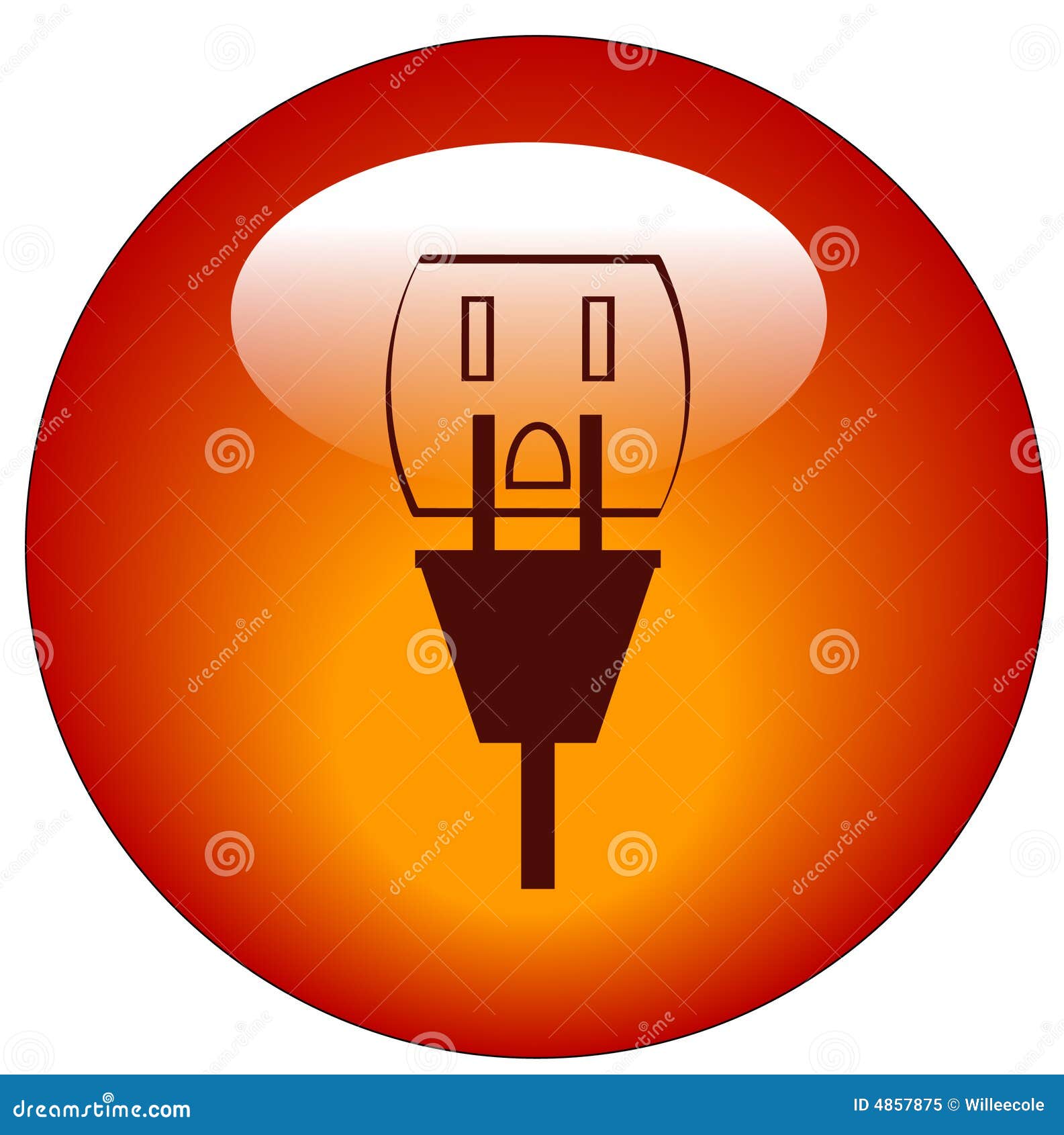 Power Outlet Icon or Button Stock Vector - Illustration of power ...