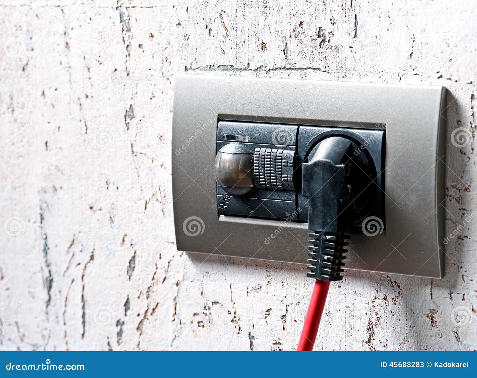 Power outlet stock image. Image of wire, details, voltage - 45688283
