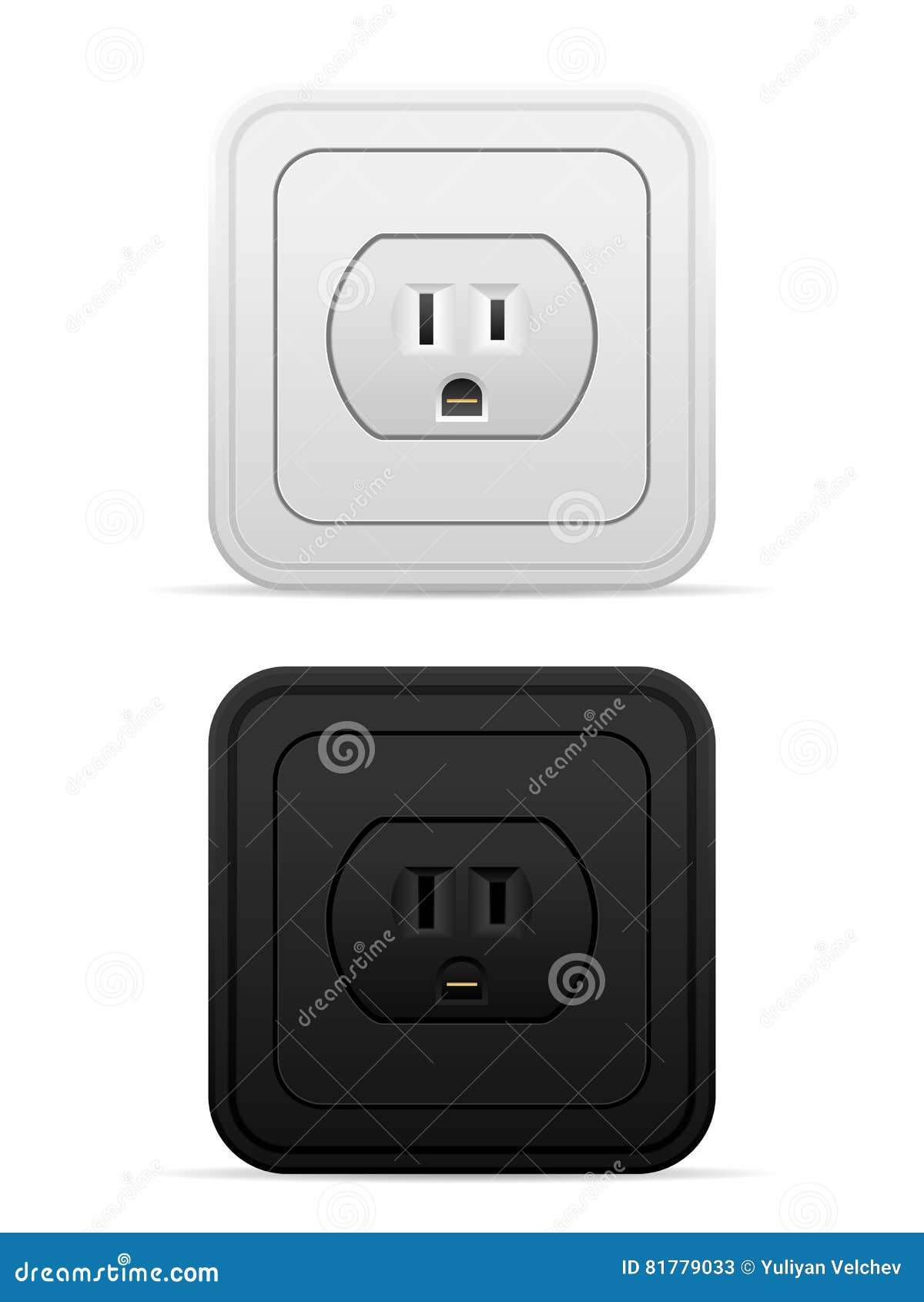 Power outlet set stock illustration. Illustration of electric - 81779033