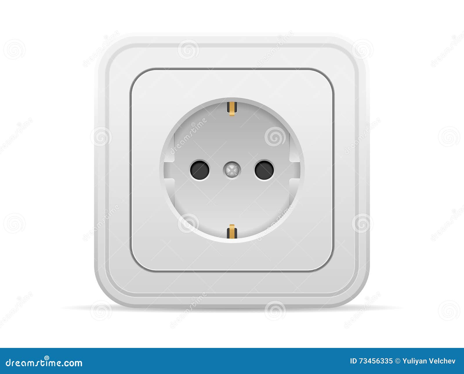 Power outlet stock vector. Illustration of electric, energy - 73456335