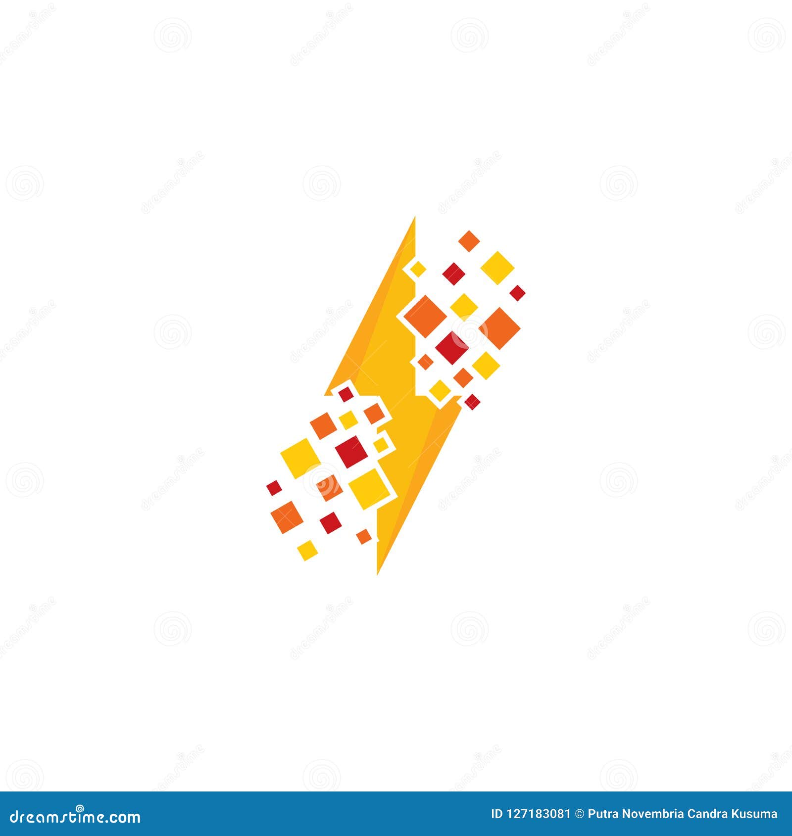 Power Pixel Logo Icon Design Stock Vector - Illustration of concept ...
