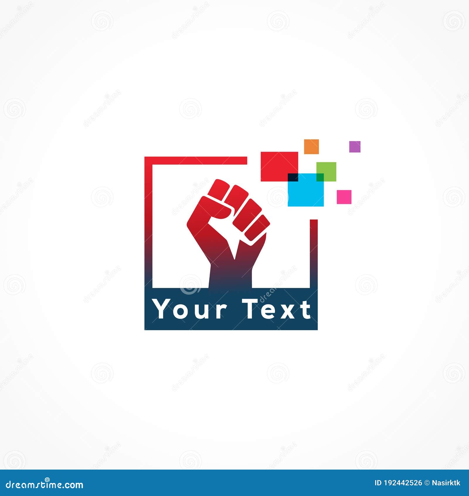 Power of Pixel and Unity of Digital Marketing Logo Symbol Stock Vector ...