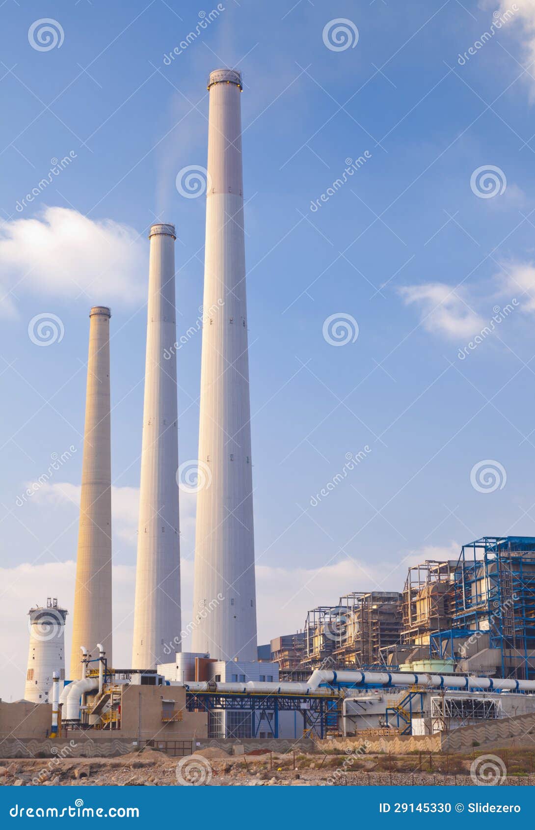 Power Plant stock photo. Image of light, blue, industry - 29145330