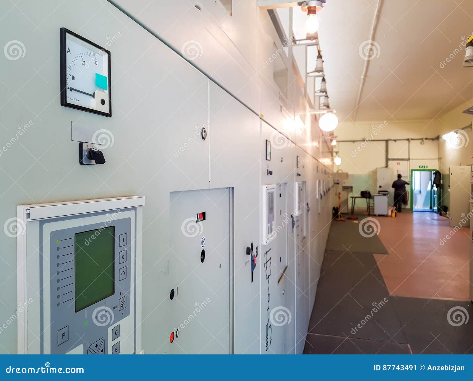 Power Plant Bay Control Panel. Stock Image - Image of power, science ...