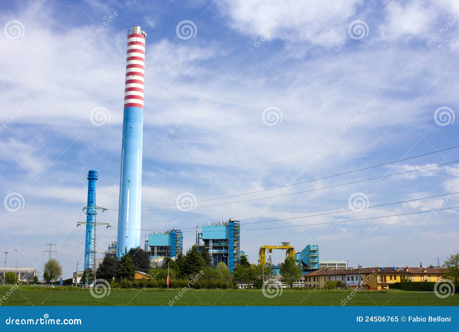 Power Plant At Cassano D'Adda (MI), Italy Royalty Free Stock Photo ...