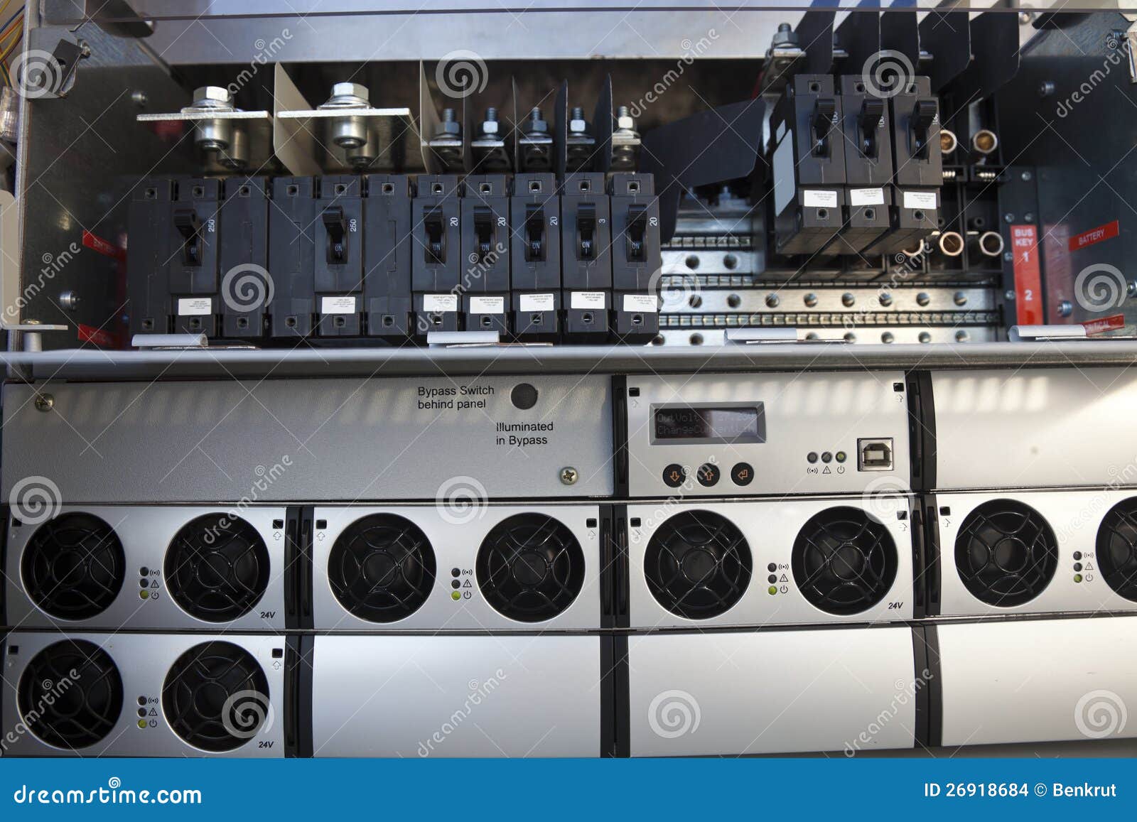 Power Plant on the Cell Site Stock Photo - Image of breaker, electric ...