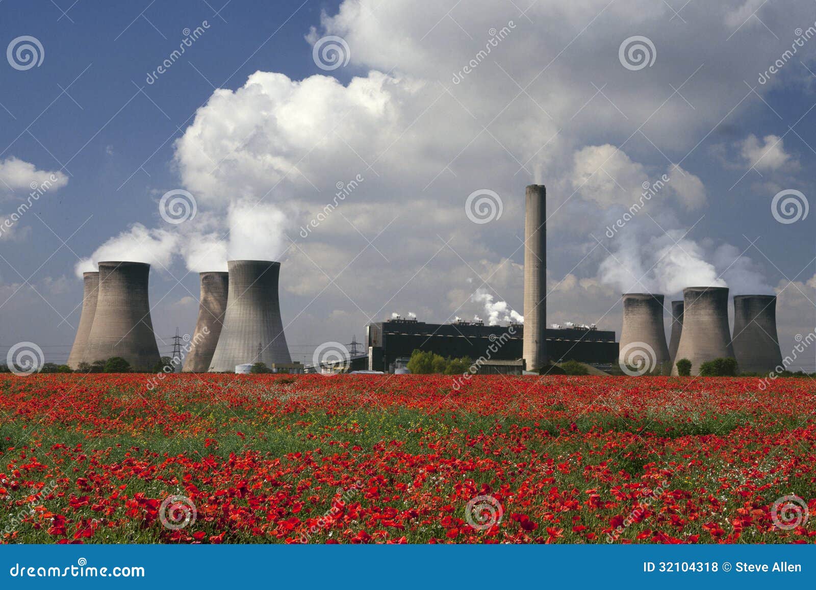 Power Plant - Cheshire - England Stock Photo - Image of electricity ...