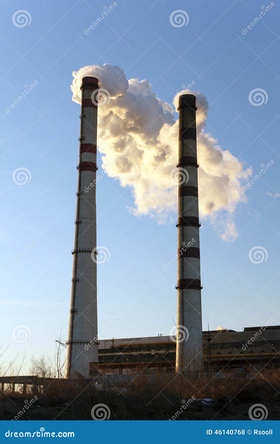 Power plant stock photo. Image of natural, nature, business - 46140768