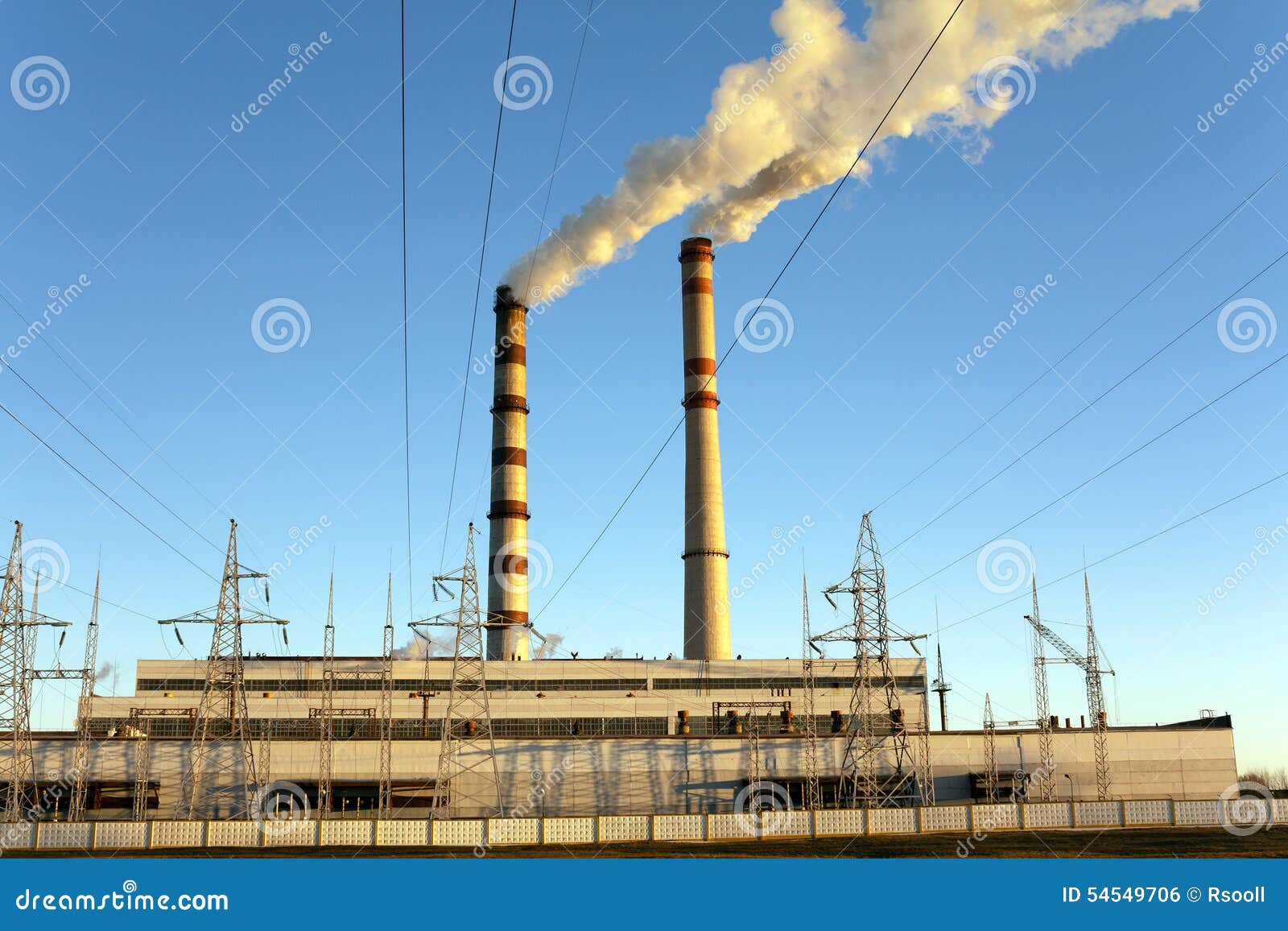 Power plant stock photo. Image of generation, energy - 54549706