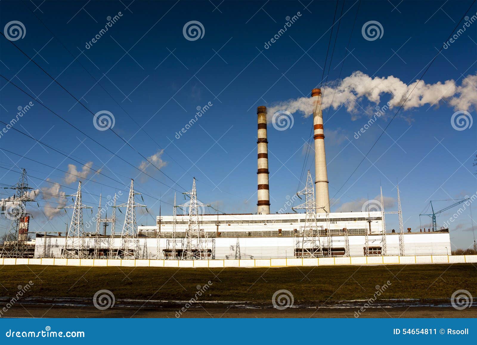 Power plant stock image. Image of business, generation - 54654811