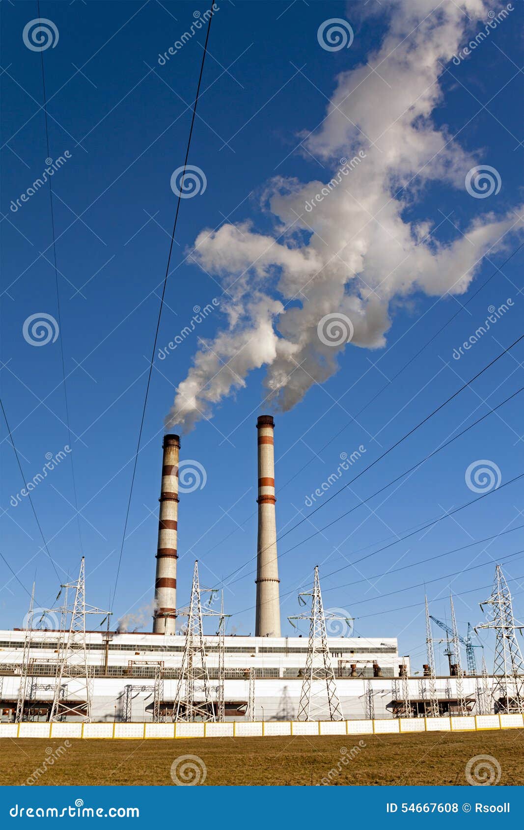 Power plant stock photo. Image of nature, pipeline, industry - 54667608