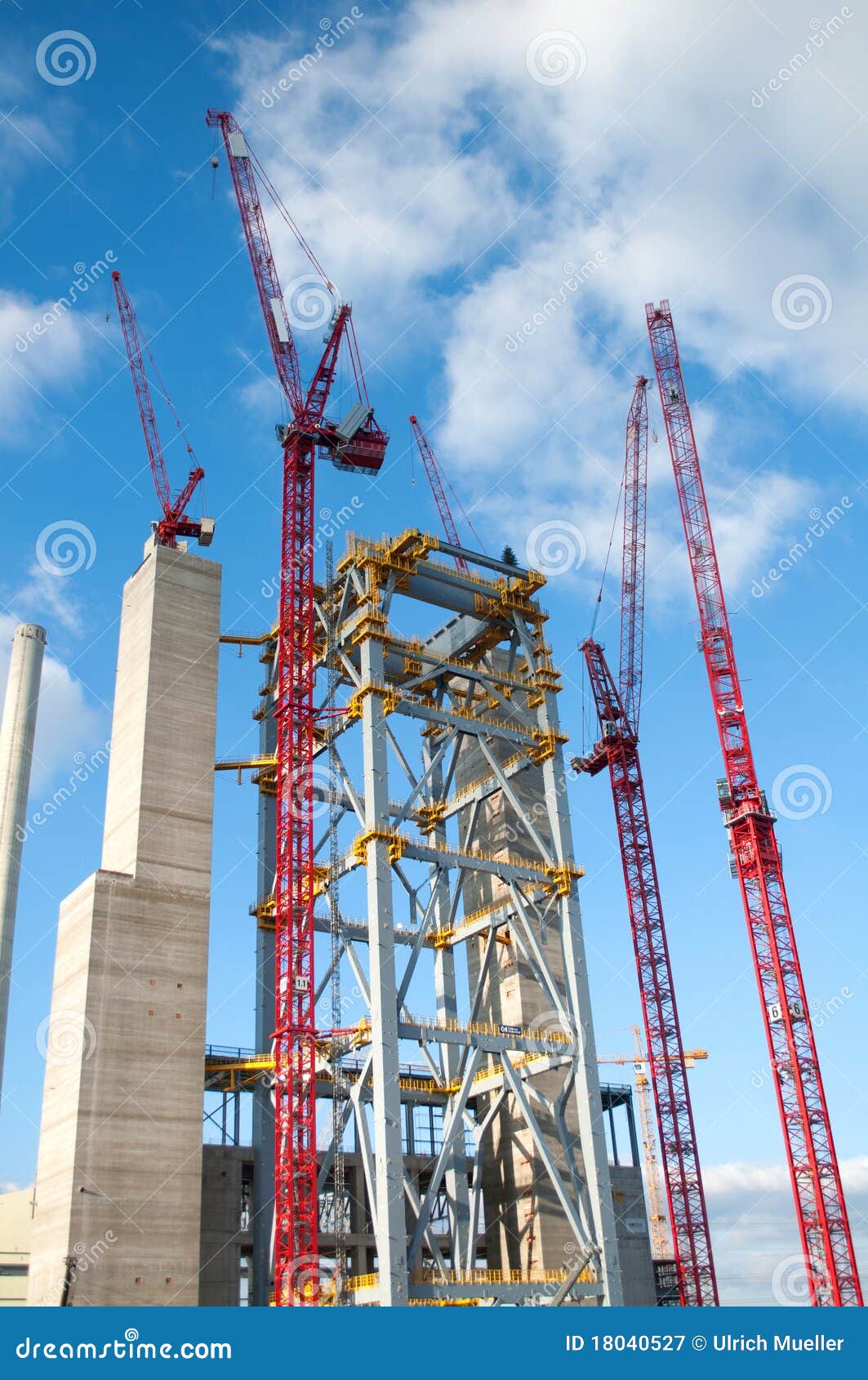 Power plant construction stock image. Image of site, industrial - 18040527