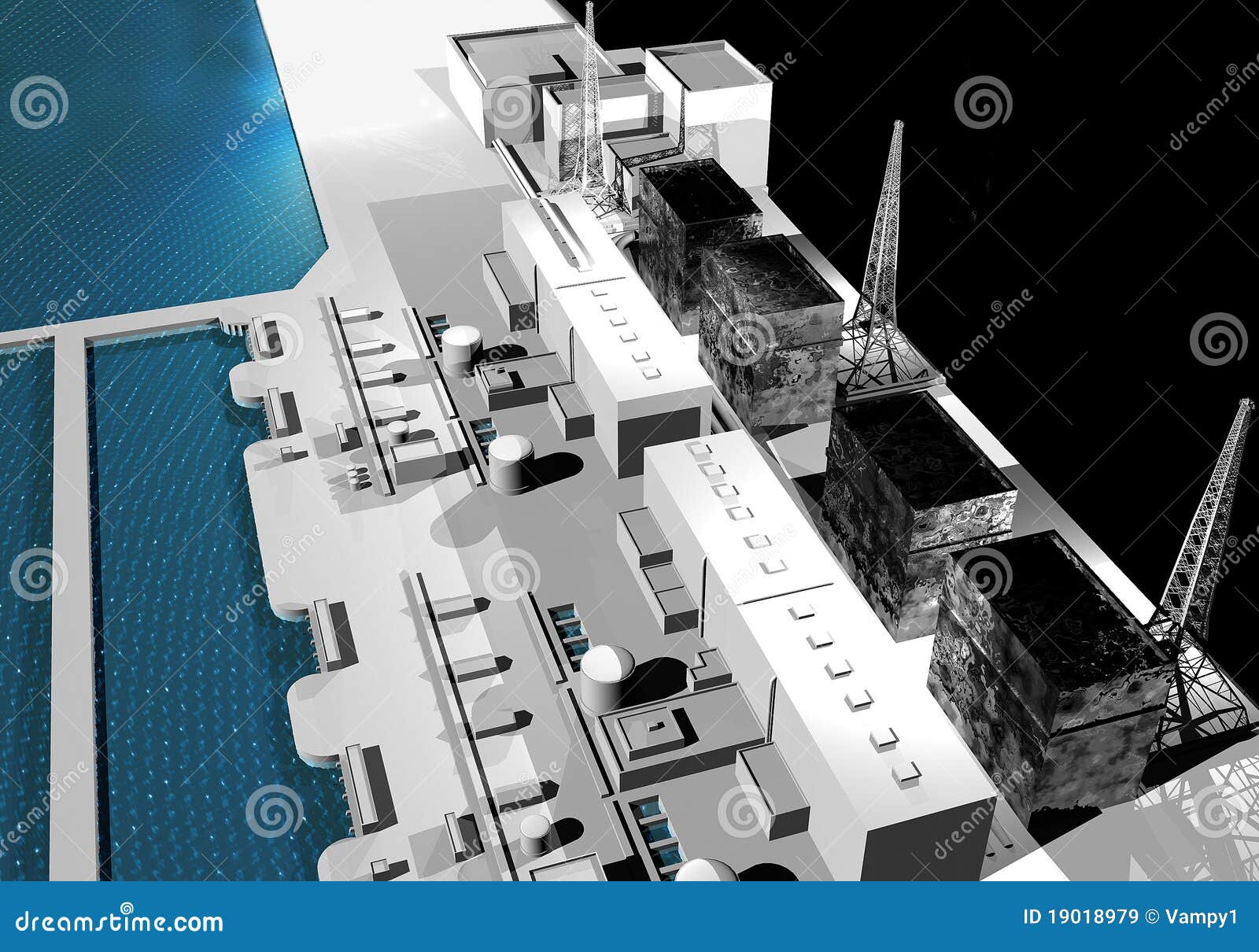 Power Plant Fukushima, Japan Editorial Stock Image - Illustration of ...