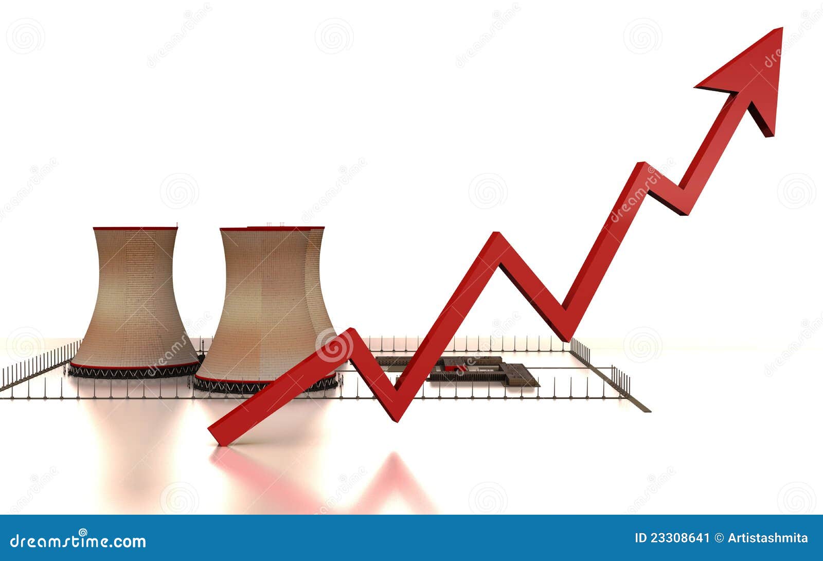 Power plant graph stock illustration. Illustration of income - 23308641