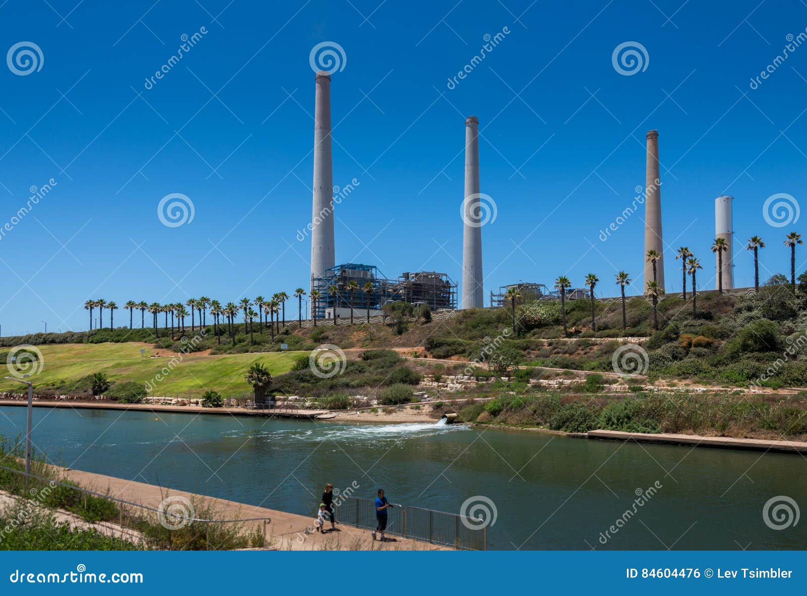 Power Plant at Hedera, Israel Editorial Photo - Image of orot, power ...
