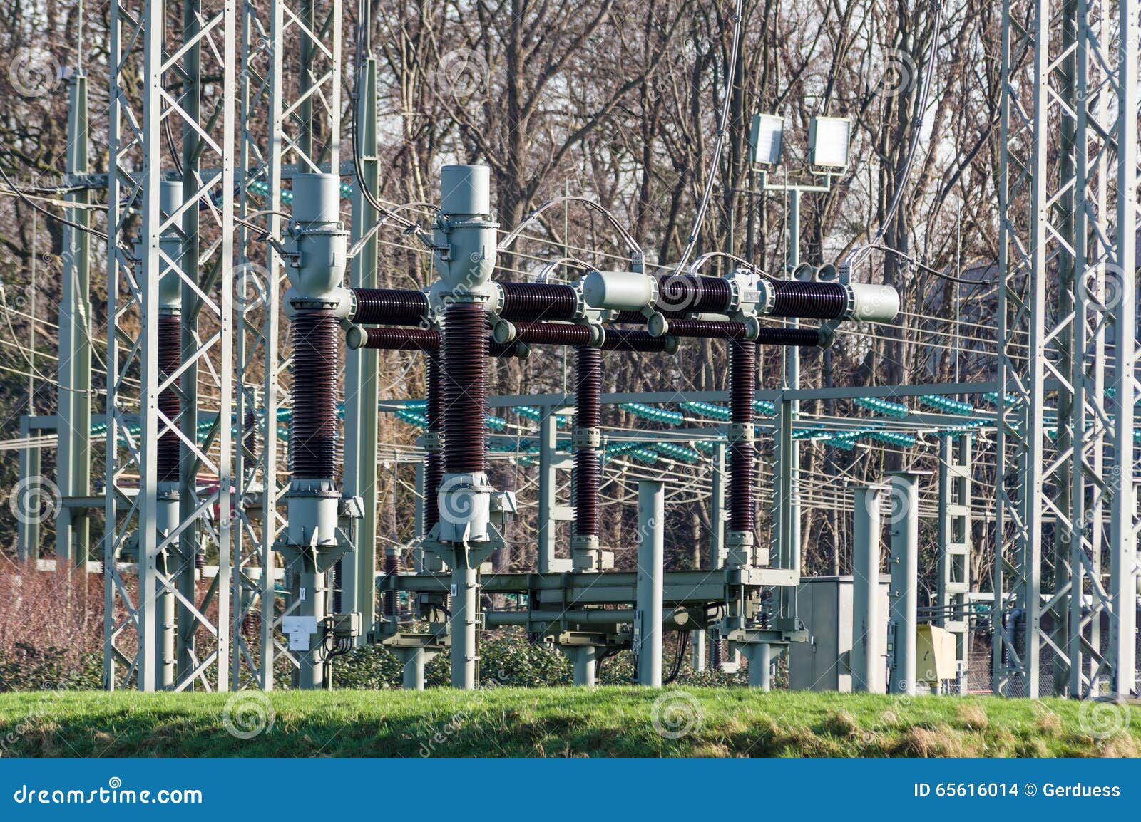 Power Plant with Isolation Objects Stock Photo - Image of facility ...