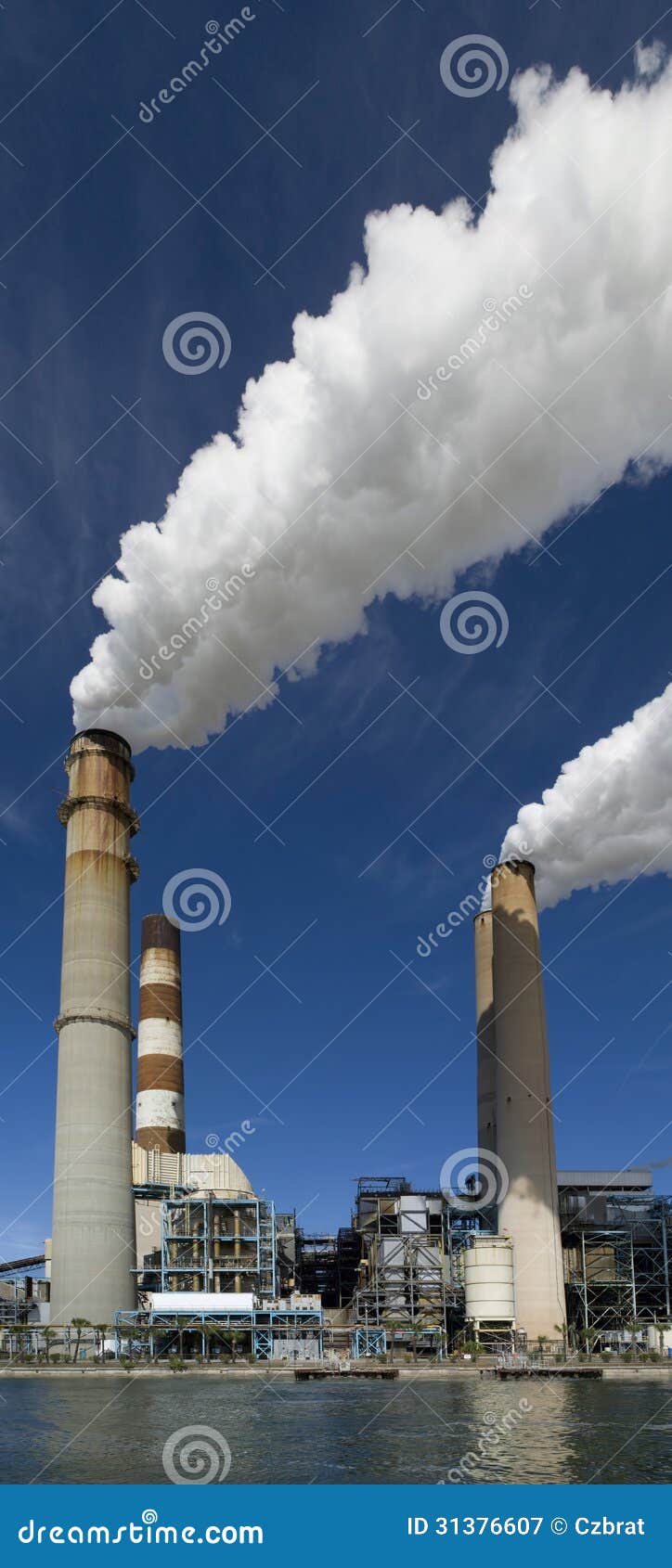 Power plant stock image. Image of power, generator, smoke - 31376607