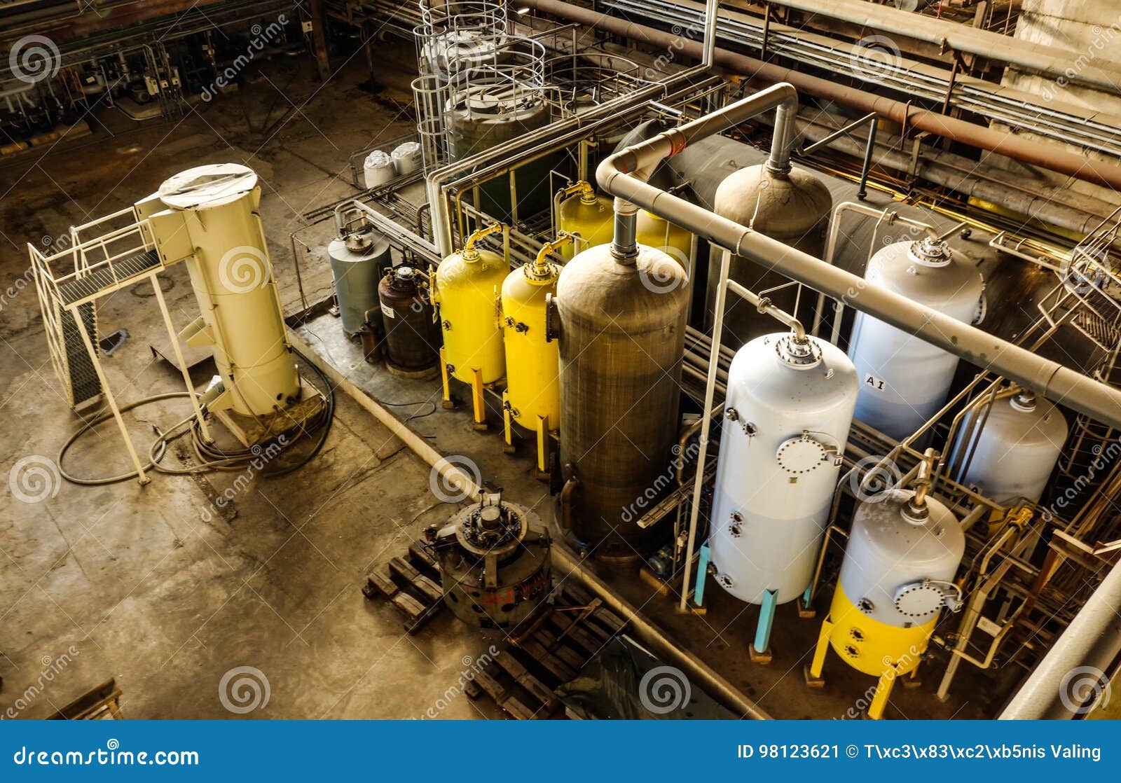 Power Plant Piping Structure Stock Image - Image of machinery, energy ...