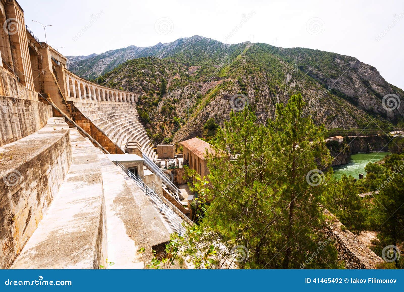 Power plant on Segre river stock photo. Image of europe - 41465492