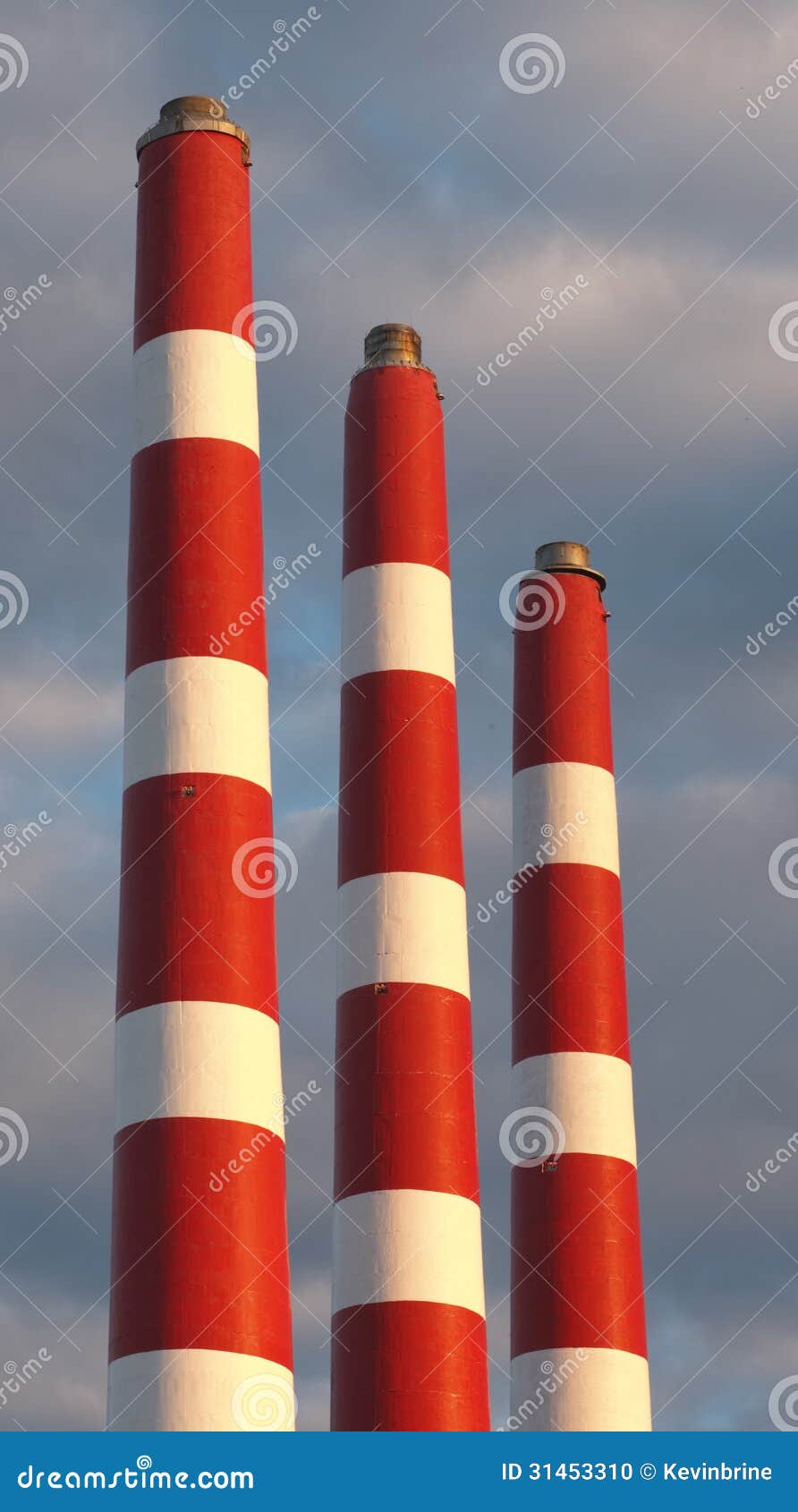 Power Plant Stacks stock photo. Image of heat, pollution - 31453310