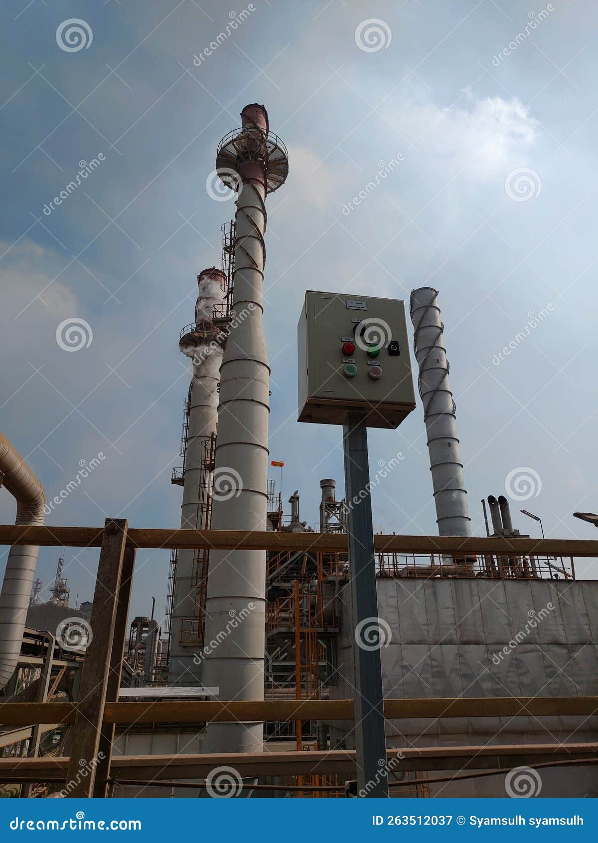 Power Plant Station To Support Industry Stock Image - Image of ...