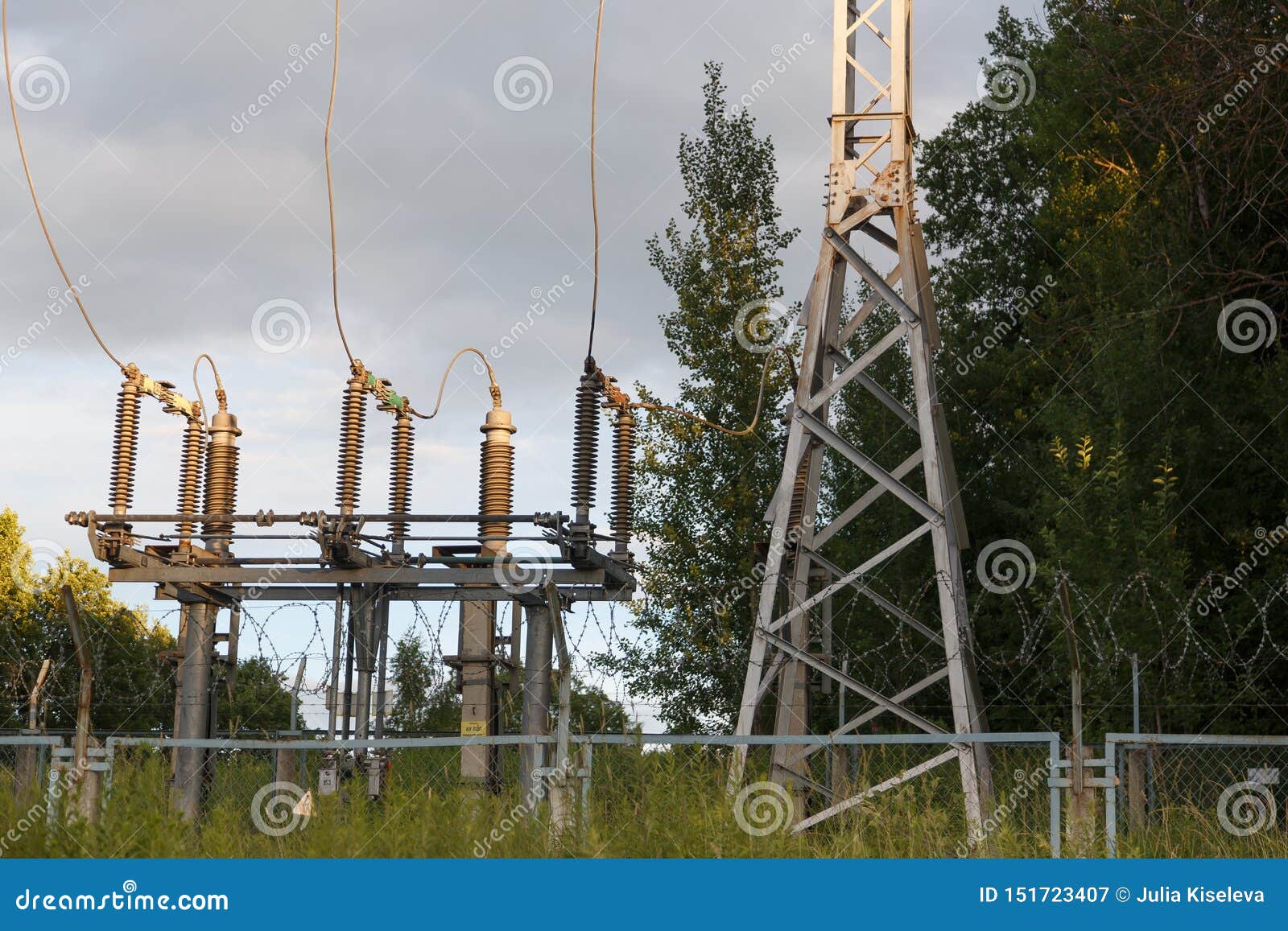 Power Plant - Transformation Station Stock Image - Image of dangerous ...