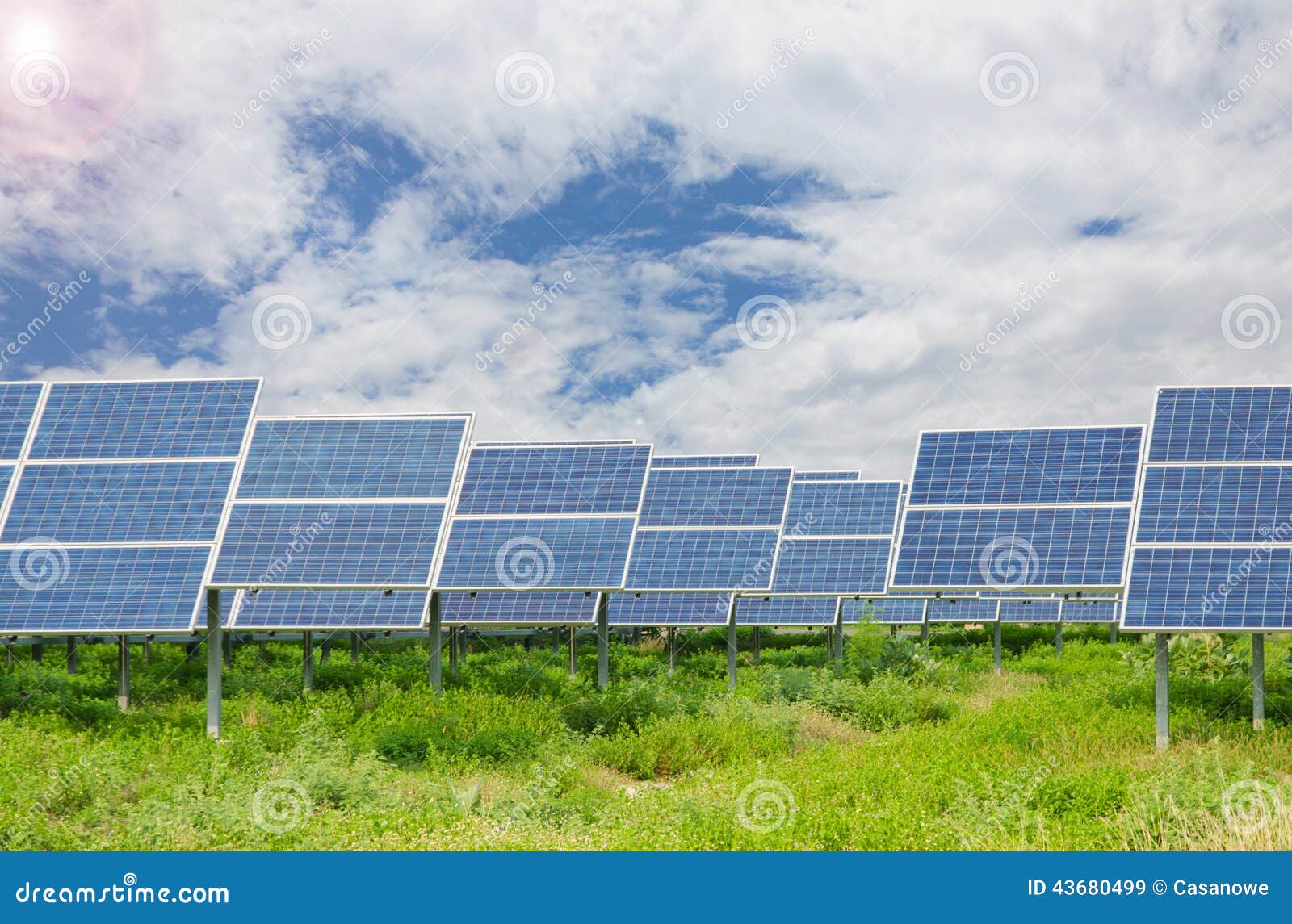 Power Plant Using Renewable Solar Energy Stock Image - Image of ...