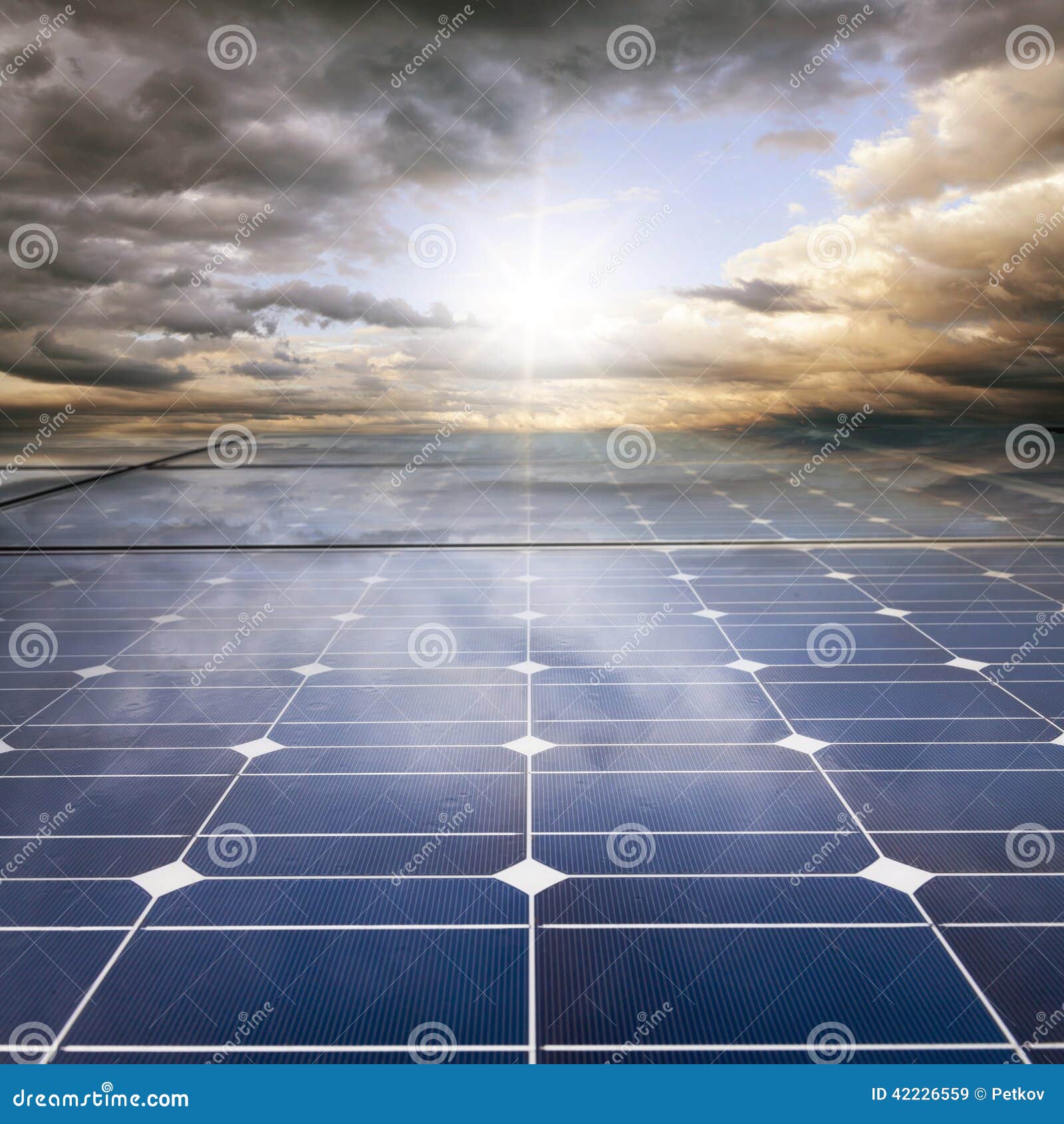 Power Plant Using Renewable Solar Energy Stock Image - Image of modern ...