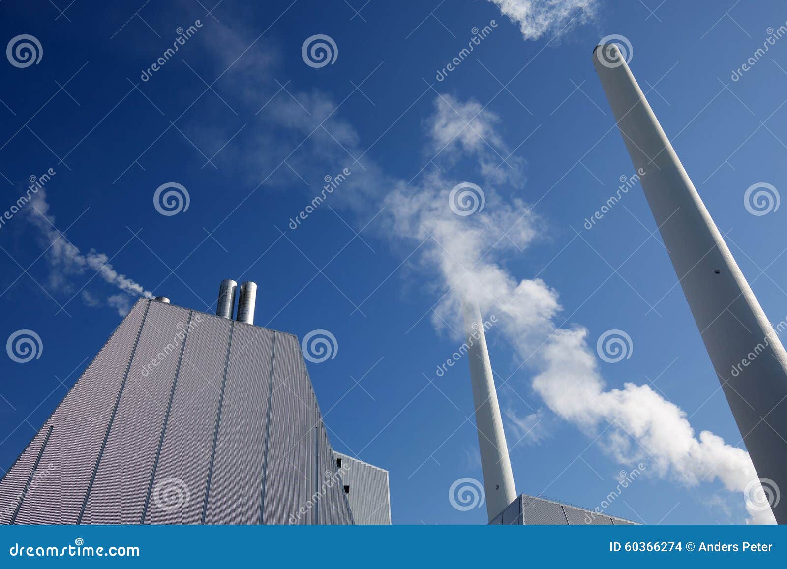 Power plant stock photo. Image of industrial, steam, pollution - 60366274