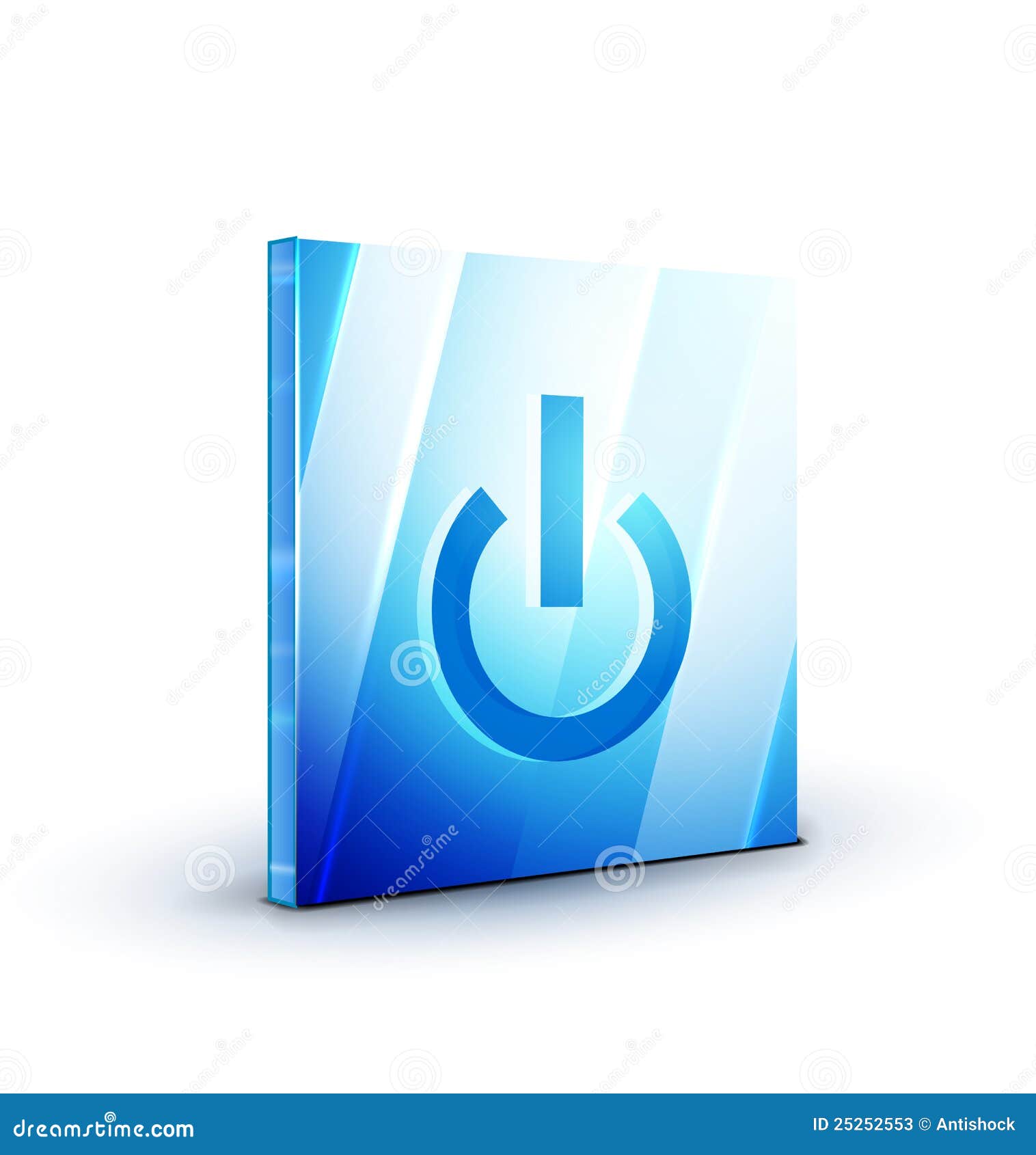 Power plate button stock vector. Illustration of eps10 - 25252553