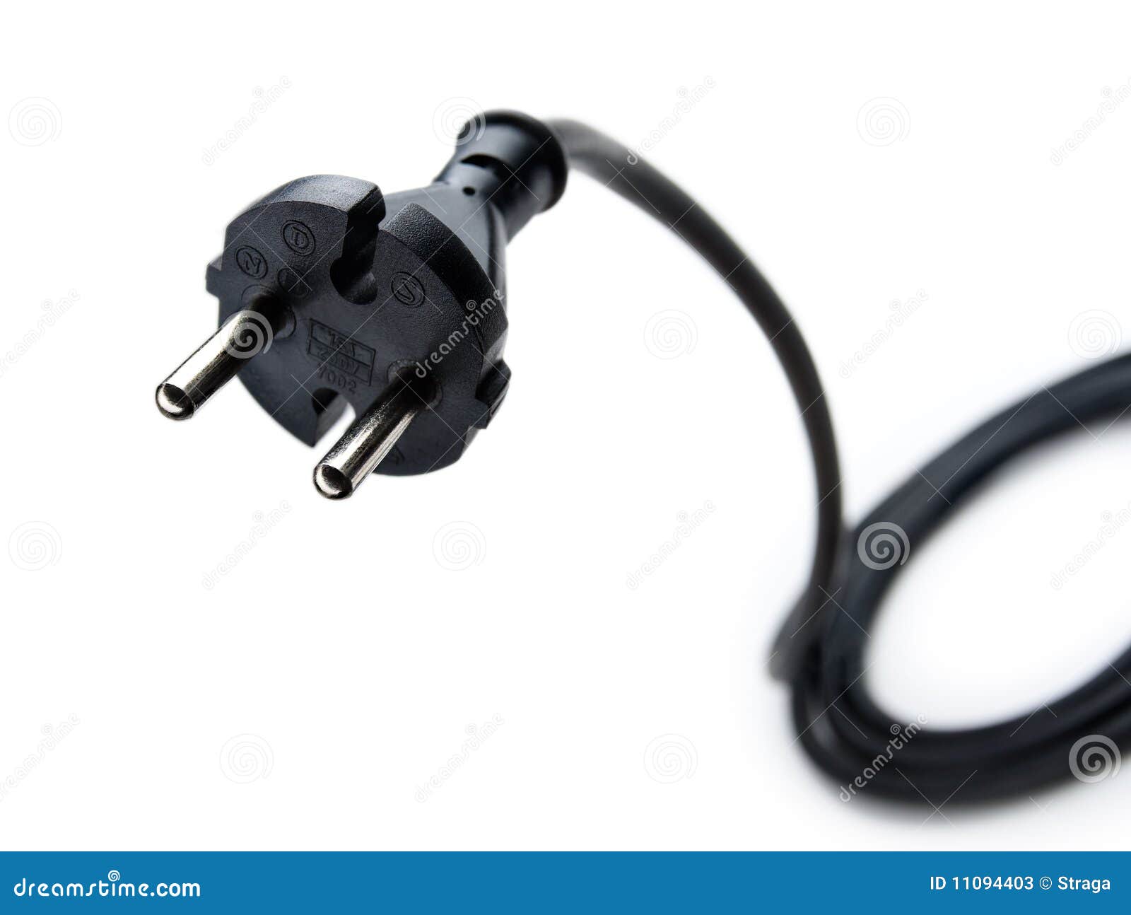 Power plug stock image. Image of isolated, male, efficiency - 11094403