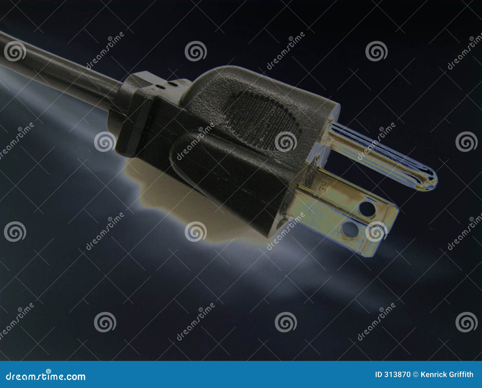 Power Plug stock photo. Image of cable, plug, prong, grounded - 313870
