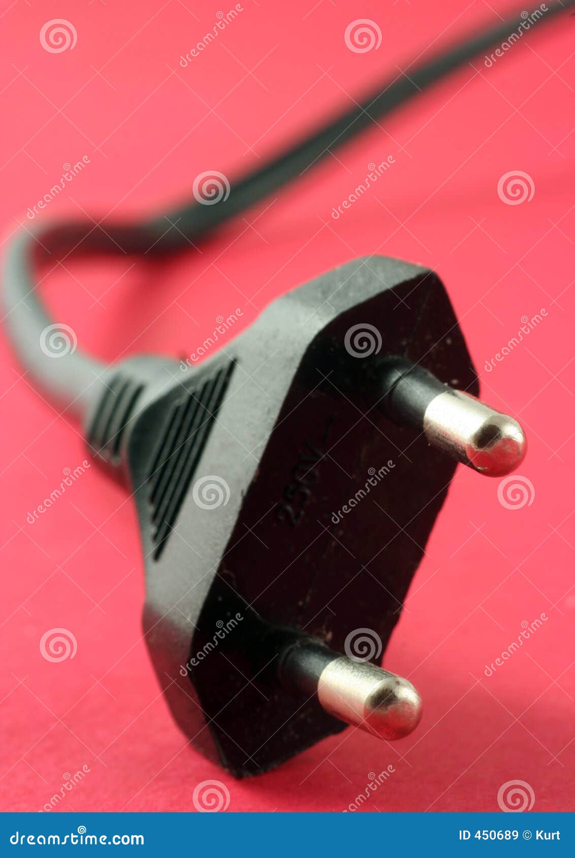 Power plug stock image. Image of plastics, metal, power - 450689