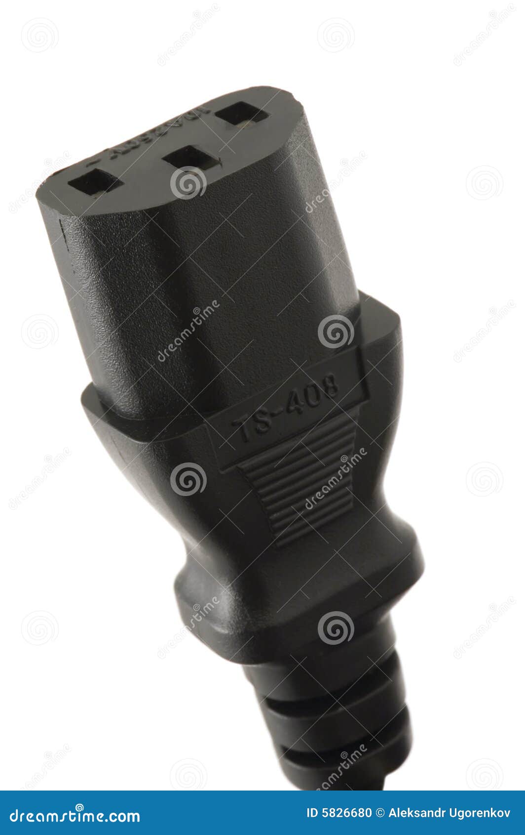 Power Plug stock photo. Image of cord, electric, current - 5826680