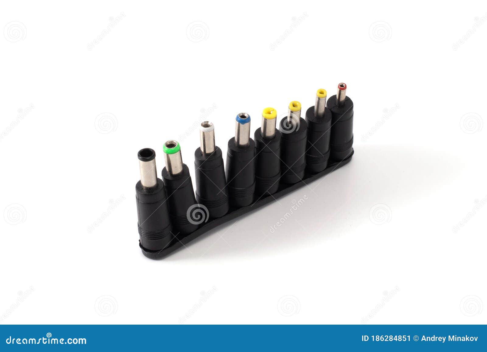 Power Plug Different Laptops Isolated Stock Image - Image of plastic ...