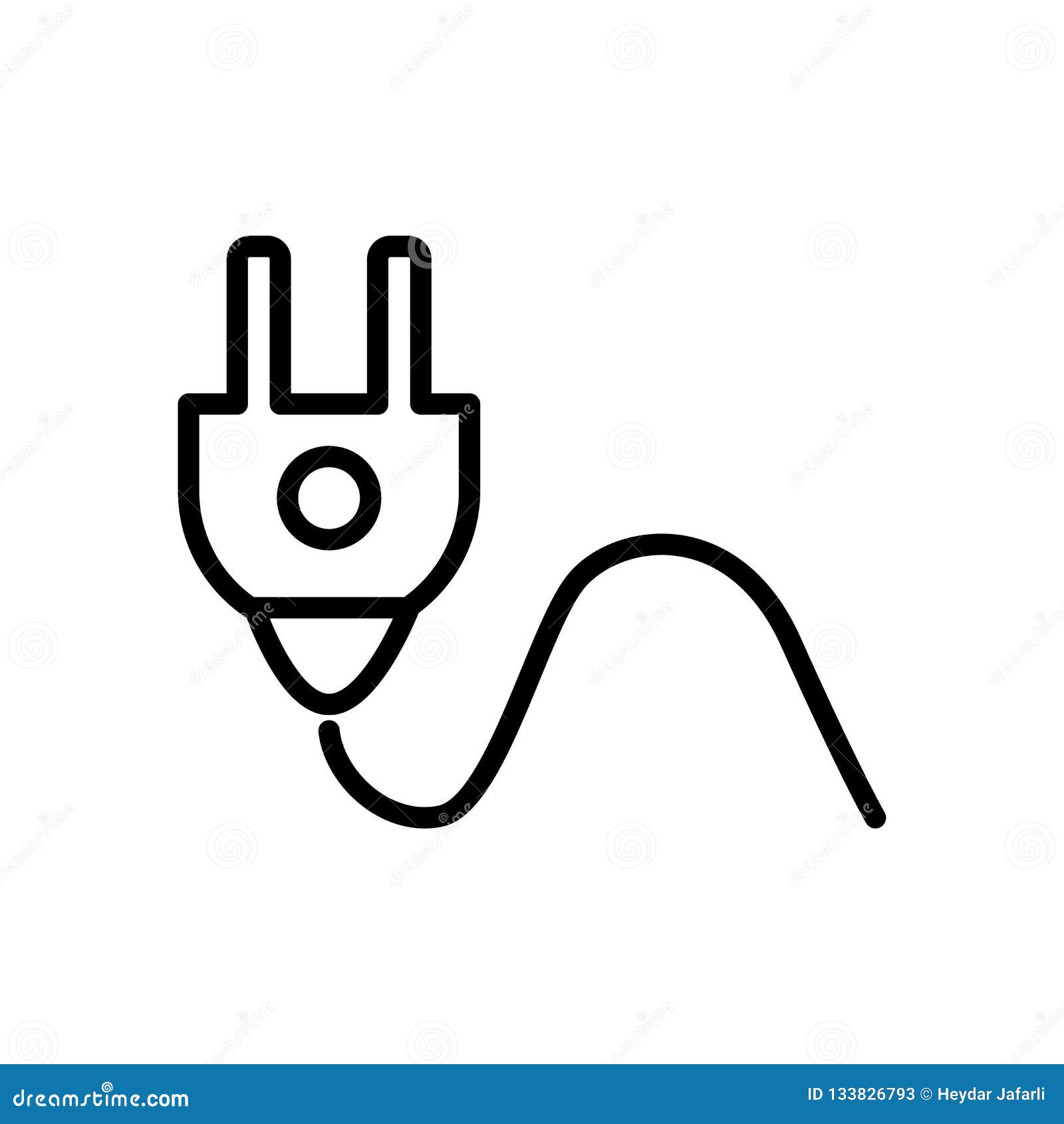 Power Plug Icon Vector Isolated on White Background, Power Plug Stock ...