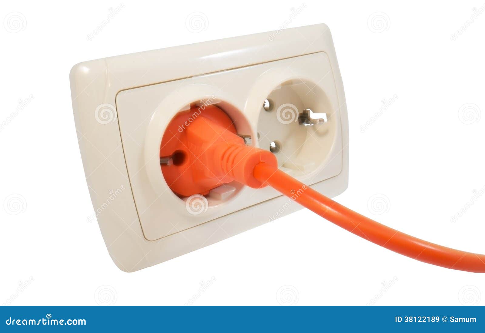 Power Plug into Power Outlet Stock Image - Image of electrical, ecology ...