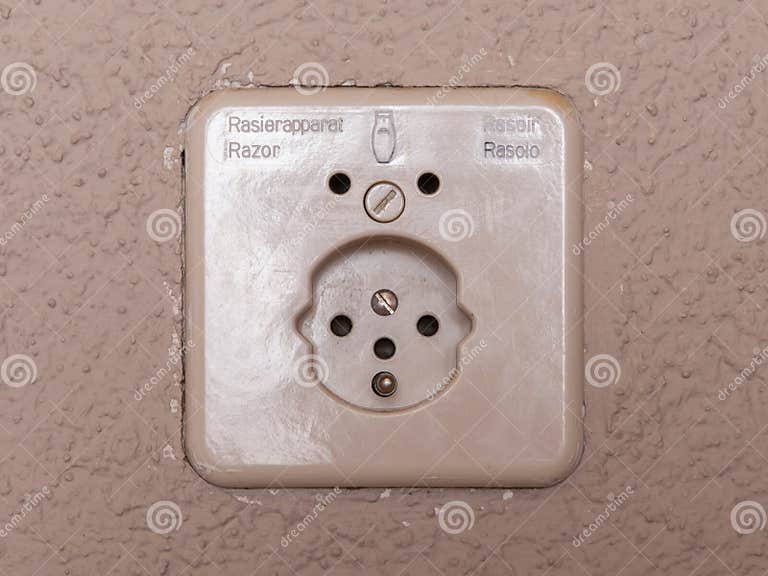 Power Plug Wall Socket - Switzerland Stock Image - Image of active ...