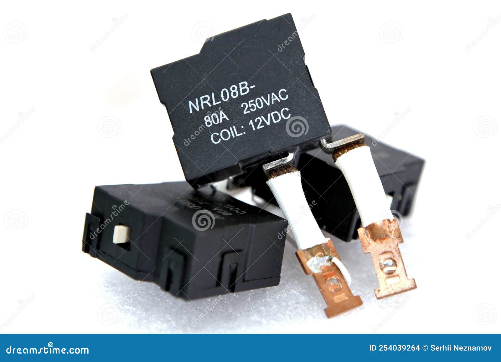 Power Polarized Bipolar Relays. Composition with Digital Screen Stock ...