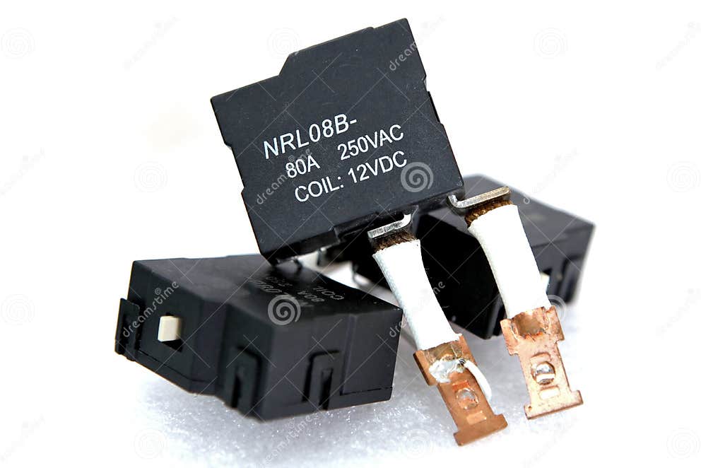 Power Polarized Bipolar Relays. Composition with Digital Screen Stock ...