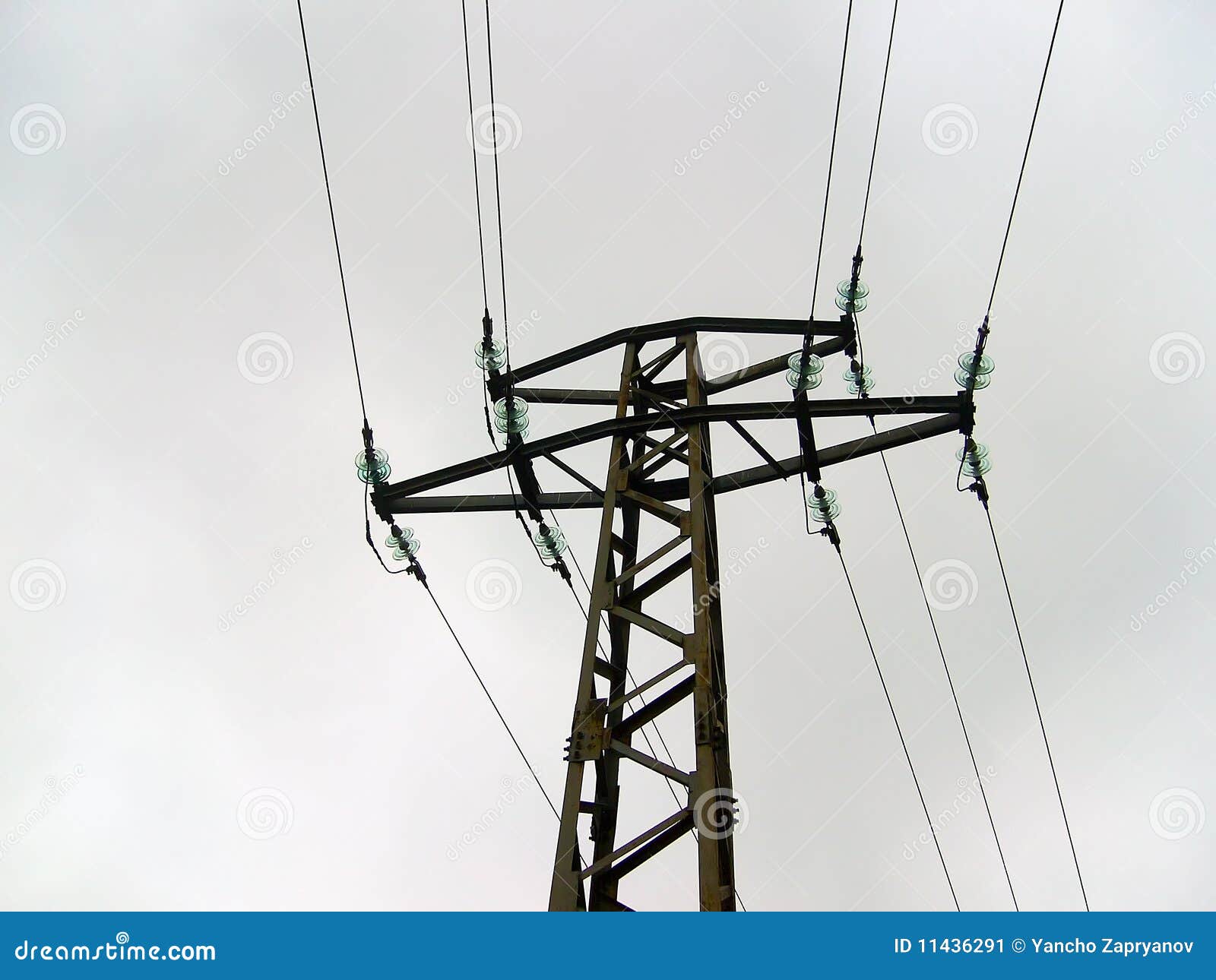 Power pole stock image. Image of electricity, voltage - 11436291