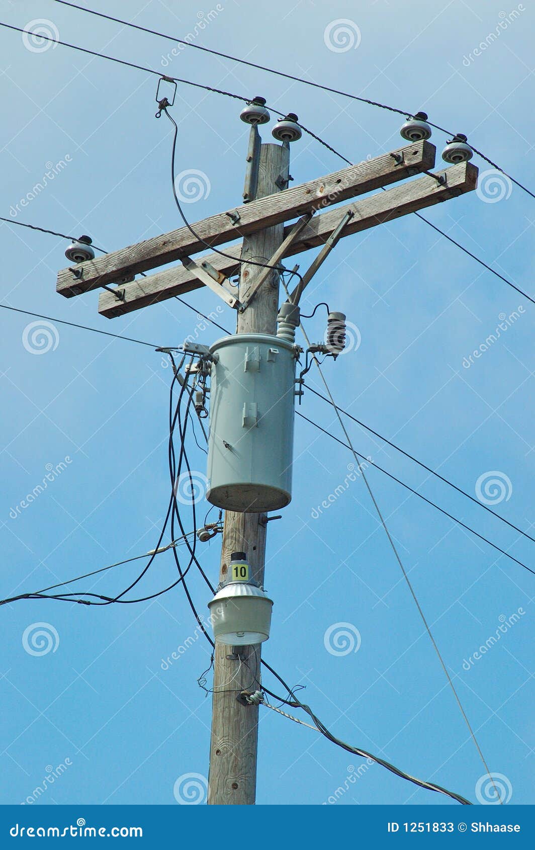 Power Pole stock image. Image of conductor, transmission - 1251833