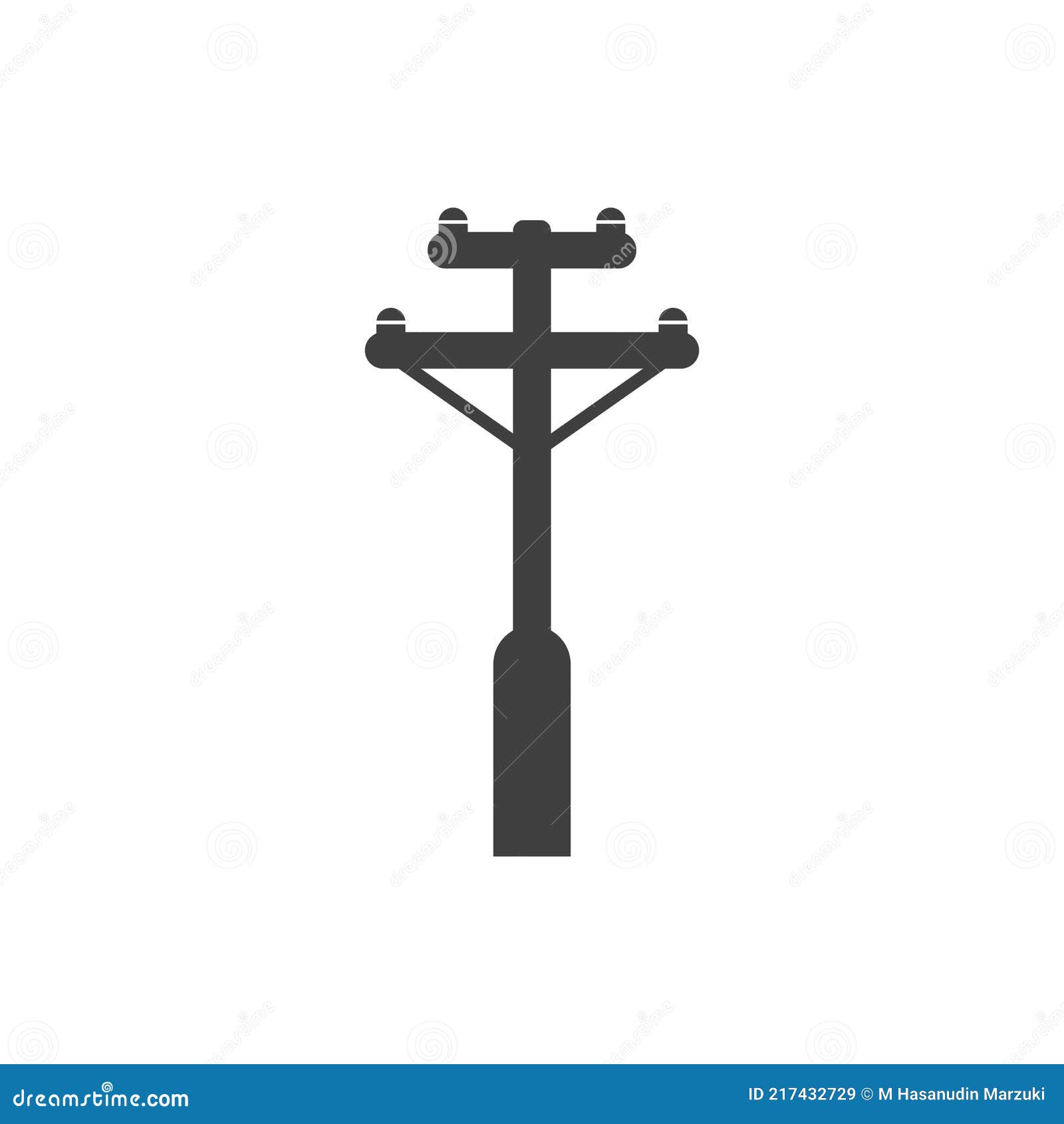 Power pole logo stock vector. Illustration of energy - 217432729
