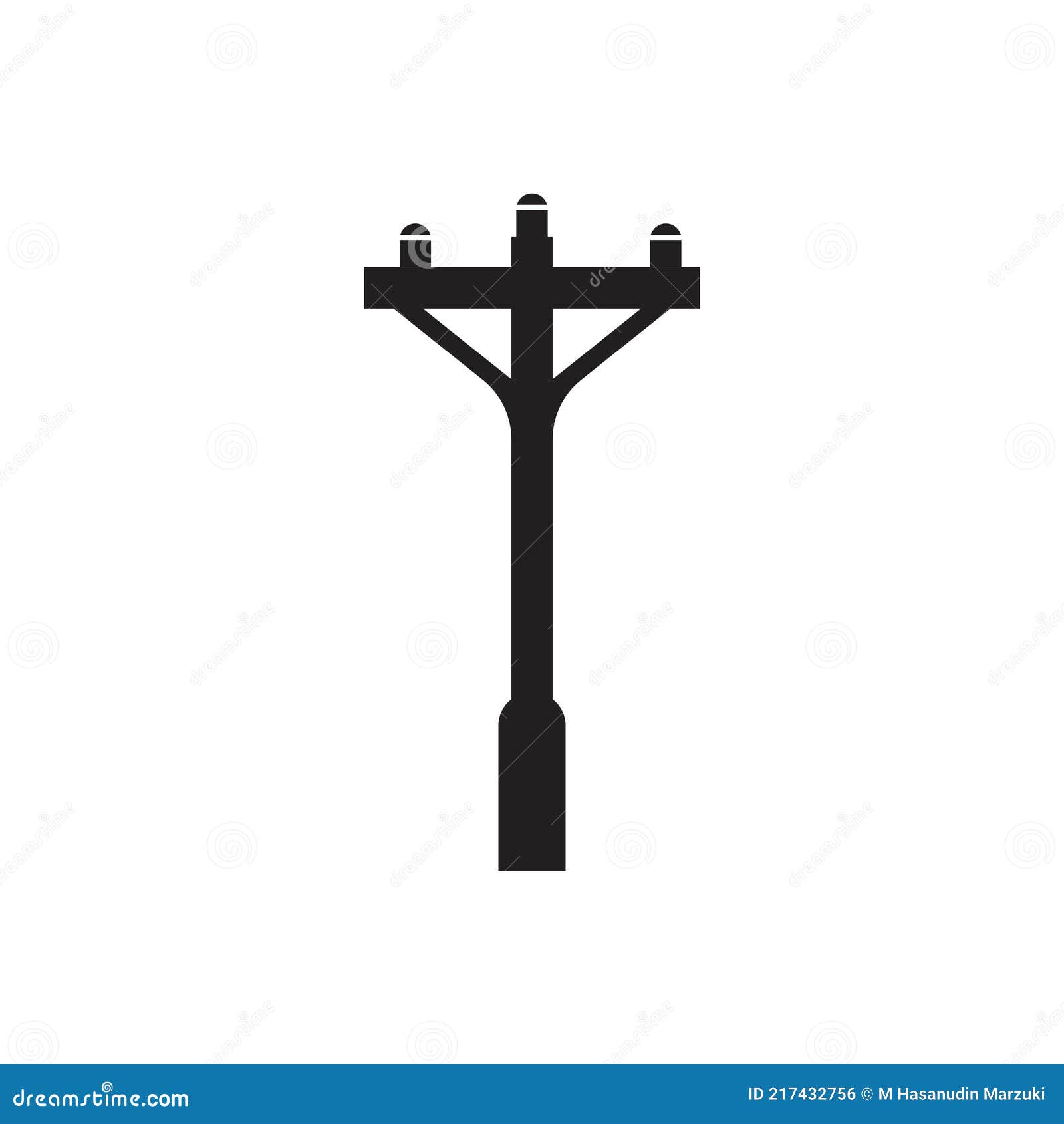 Power pole logo stock vector. Illustration of business - 217432756