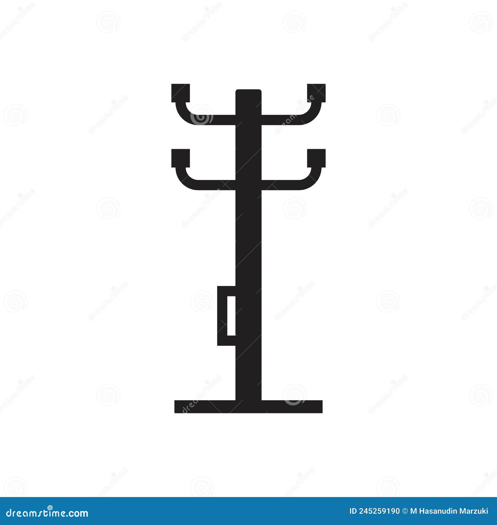 Power pole logo stock illustration. Illustration of cable - 245259190