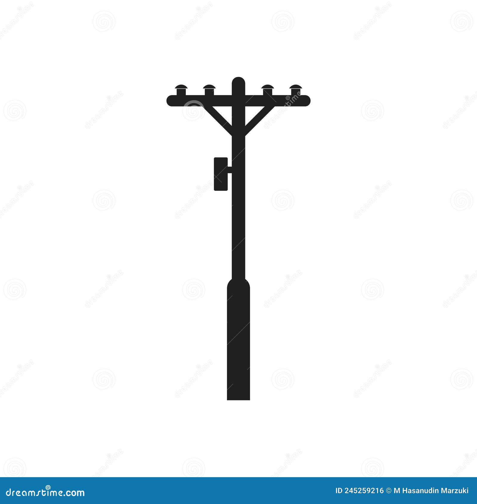 Power pole logo stock illustration. Illustration of distribution ...