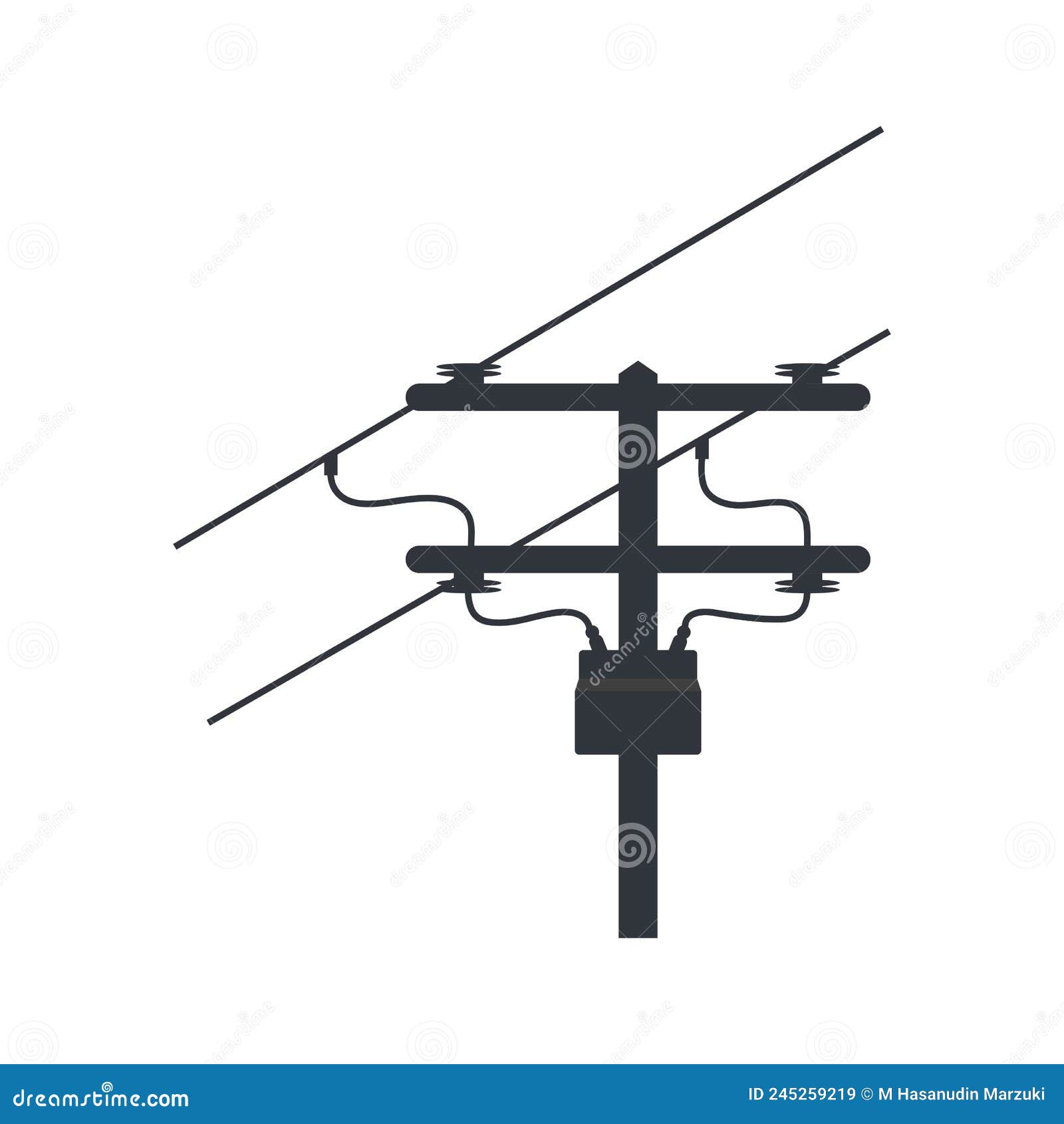 Power pole logo stock illustration. Illustration of connect - 245259219