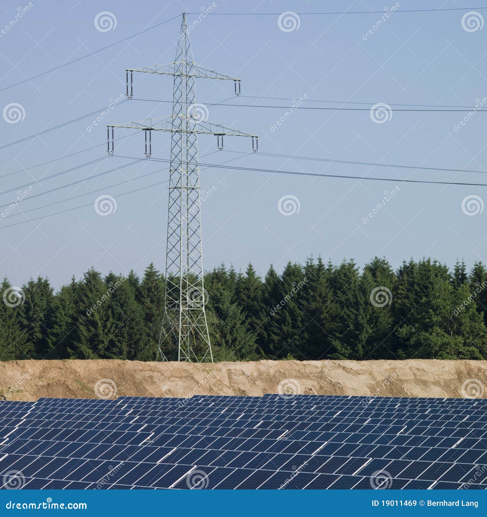 Power Pole, solar panels stock image. Image of heat, innovation - 19011469